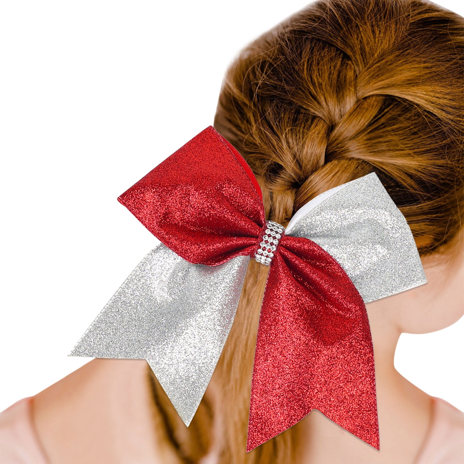 WTXUE hair bows for women, 1PC Hair Scrunchies Gradient Sequins Bowknot ...