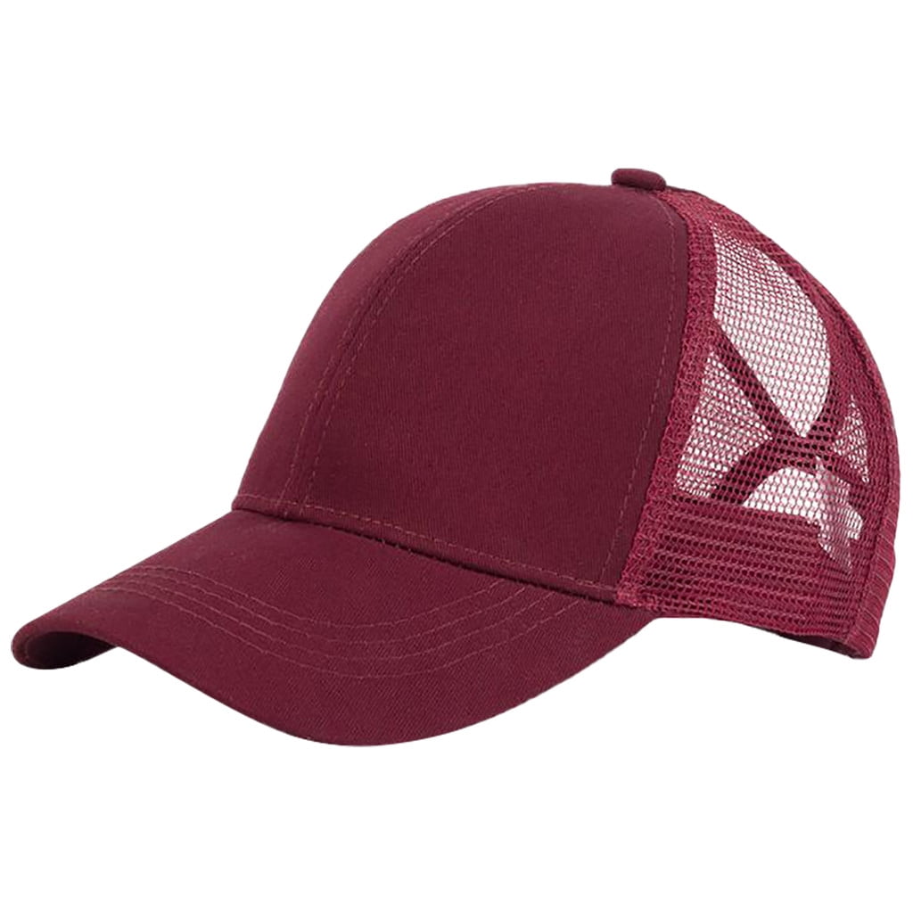 WTXUE trucker hat, Cap Mesh Sun Open Baseball Cap Solid Unisex Outdoor ...