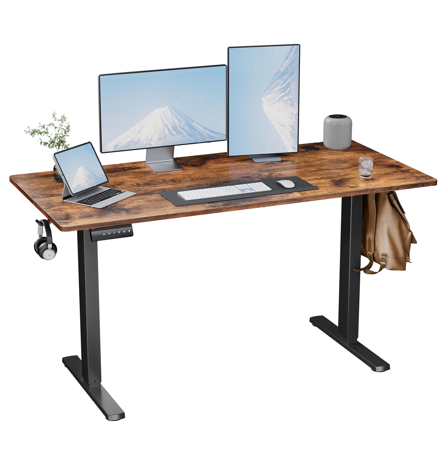 WTYCB Ergonomic Height Adjustable Table with T-Shaped Metal Bracket ...