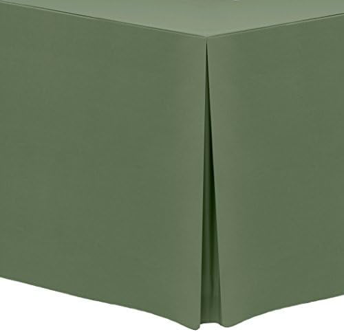 WTYNKAE -3 Pack- 4 ft. Fitted Polyester Tablecloth - Fits 24 x 48-Inch Rectangular Tables ...