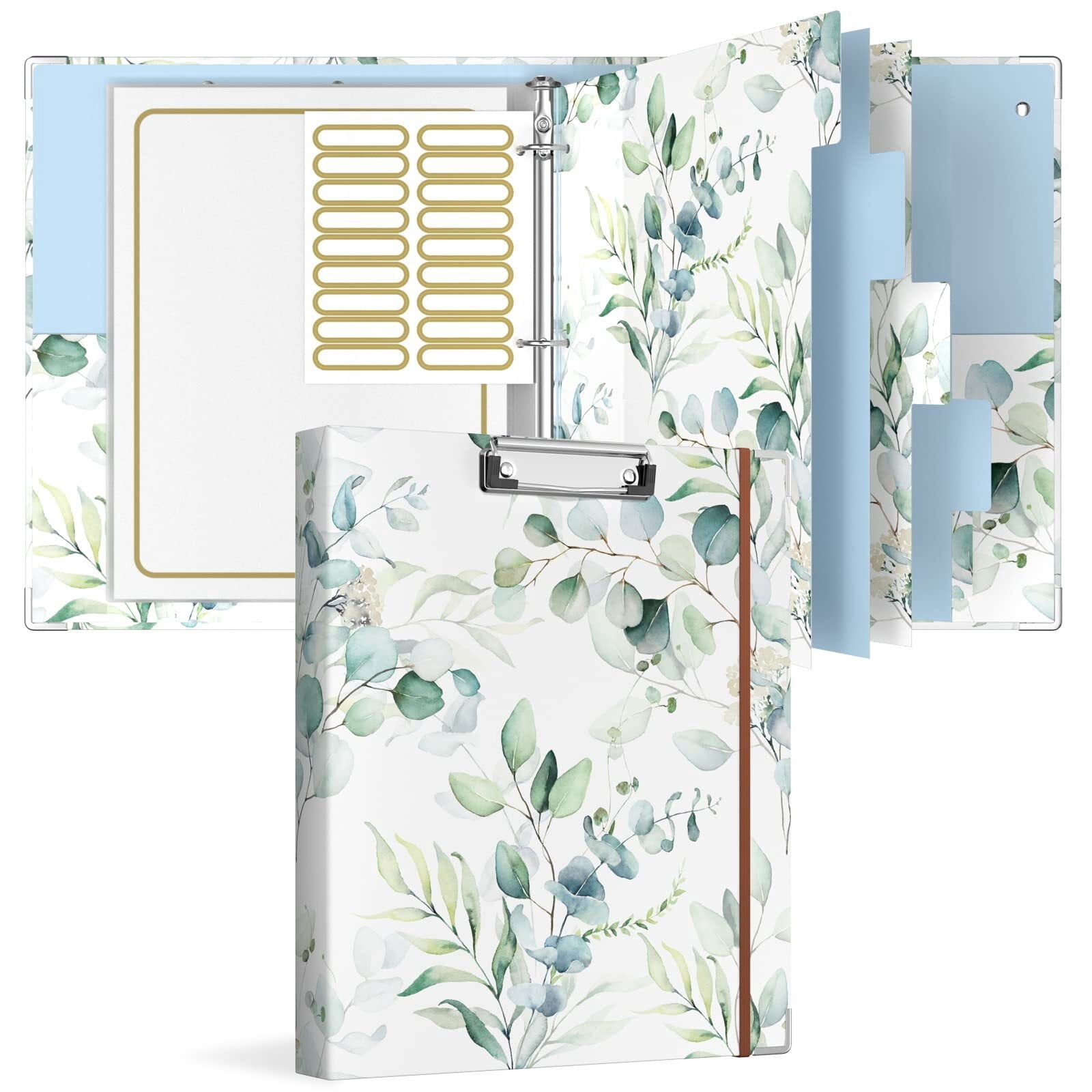 WTef 3-ring binder with clipboard, 1 inch 8.5 x 11 inch letter size ...