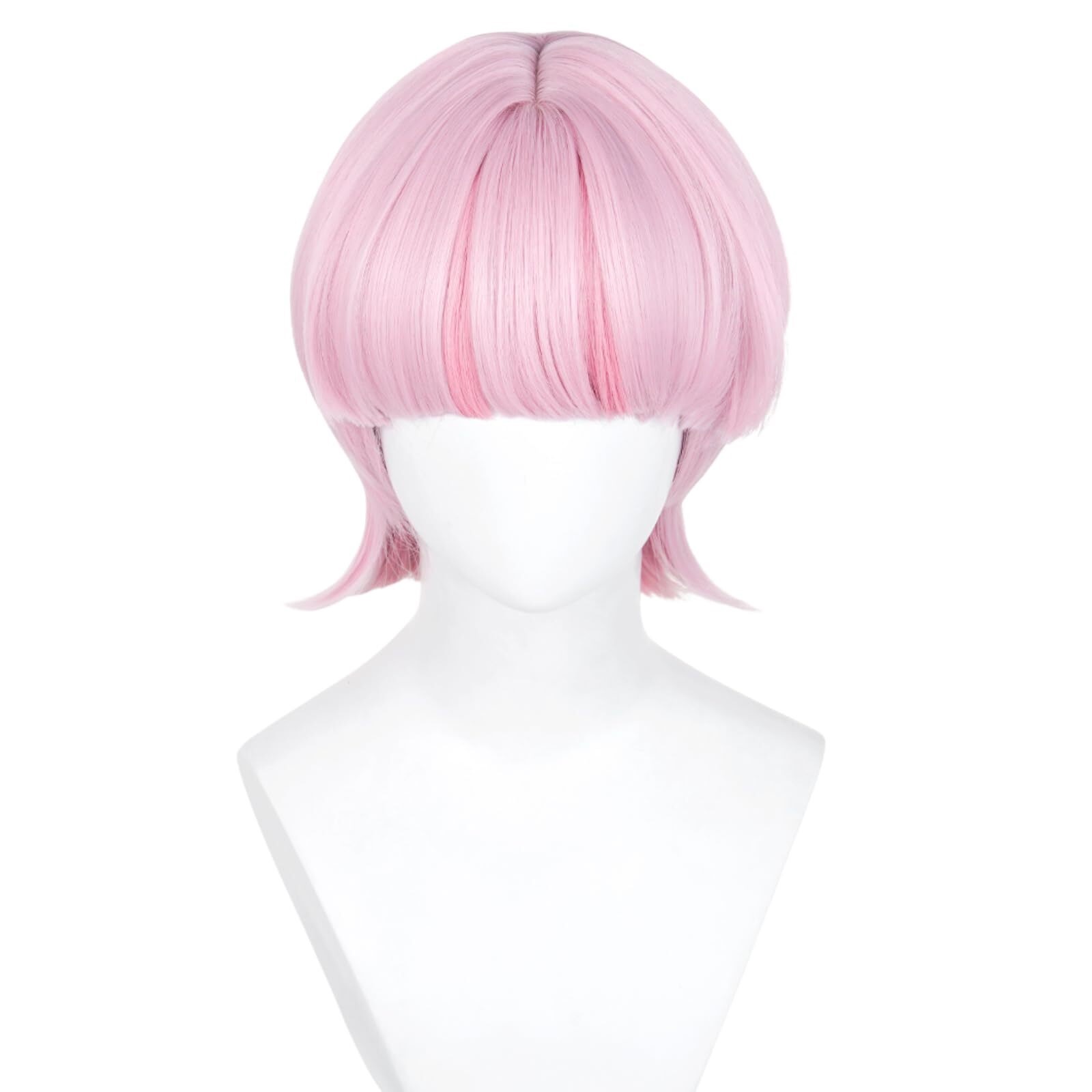 WTef Pink Wig with Ponytails Women's Girls Pigtails Hair Wig with Bangs ...