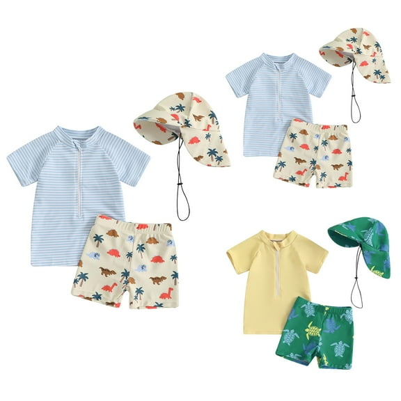 ibiyuan Boys One Piece Swimsuit 3T Baby Boys Swimsuit Long Sleeve Rash ...