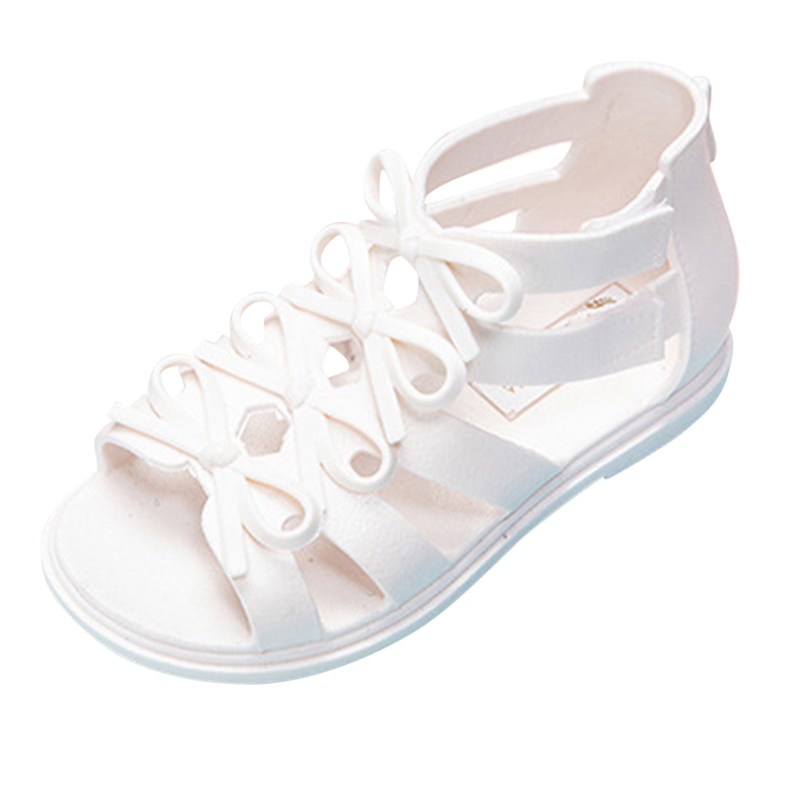 WUANDIXFA Toddler Girl Dress Shoes Girls Strap Sandals Flat Cross ...