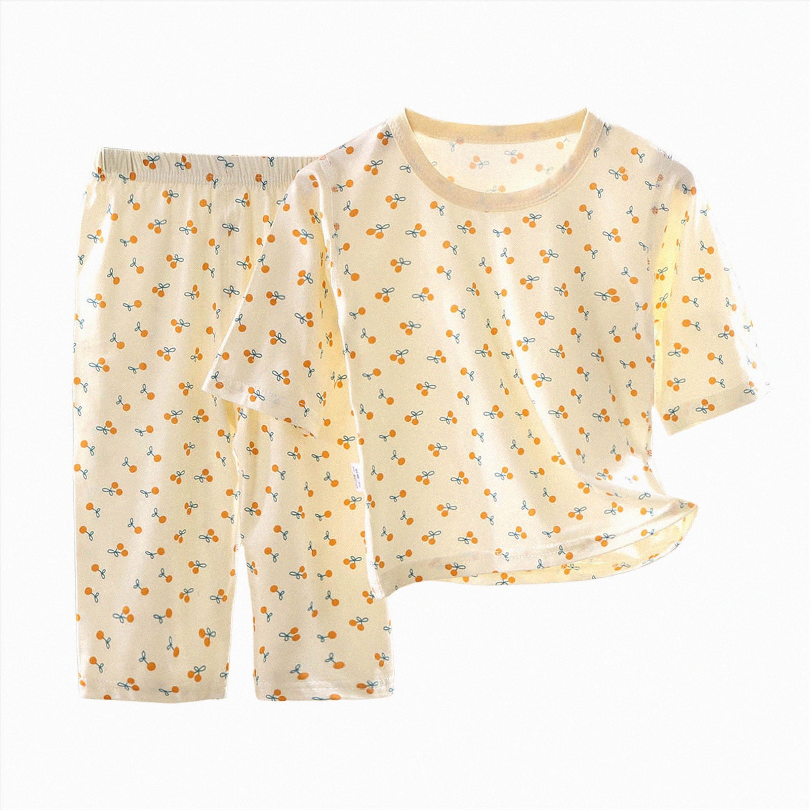 WUANDIXFA Toddler Girl Summer Pajamas 1-10 Years Kids Breathable Short ...