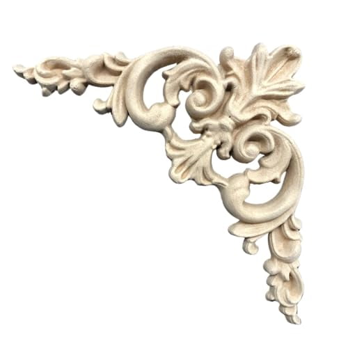 WUB2094A Pack of 2 Pediment Applique - Bendable & Flexible Wood Onlays ...