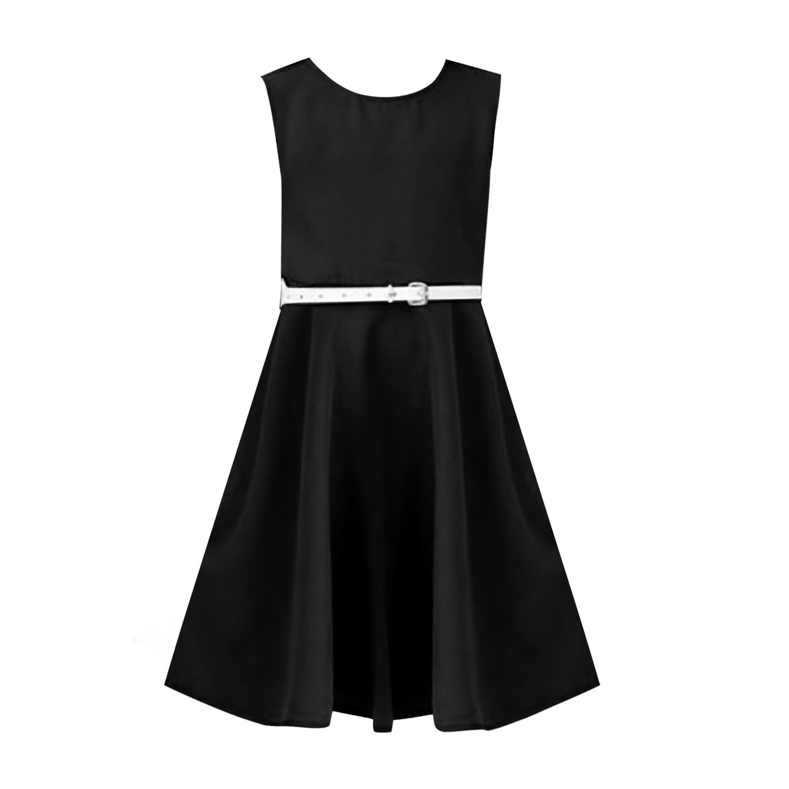 WUDATI Girl Dress Girls' 7 Color College Dress with Ruffled Sleeves and ...