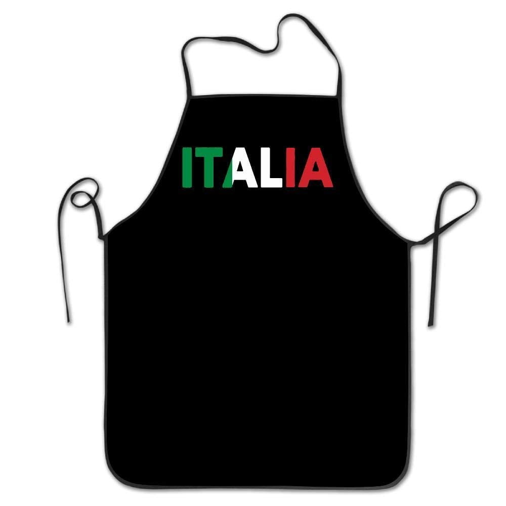 WUEPO Italia Italy Italian Flag Women Men Kitchen Bib Apron Bakery Chef ...
