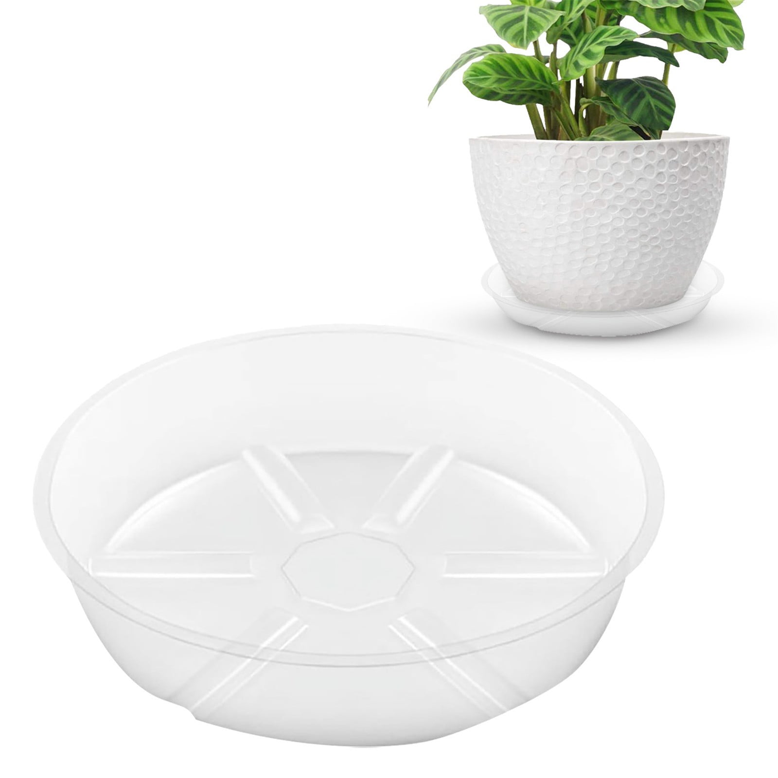 WUJDF 1 Pc Plant Trays for Pots, 3 sizes, Plastic Plant Saucer Planter ...