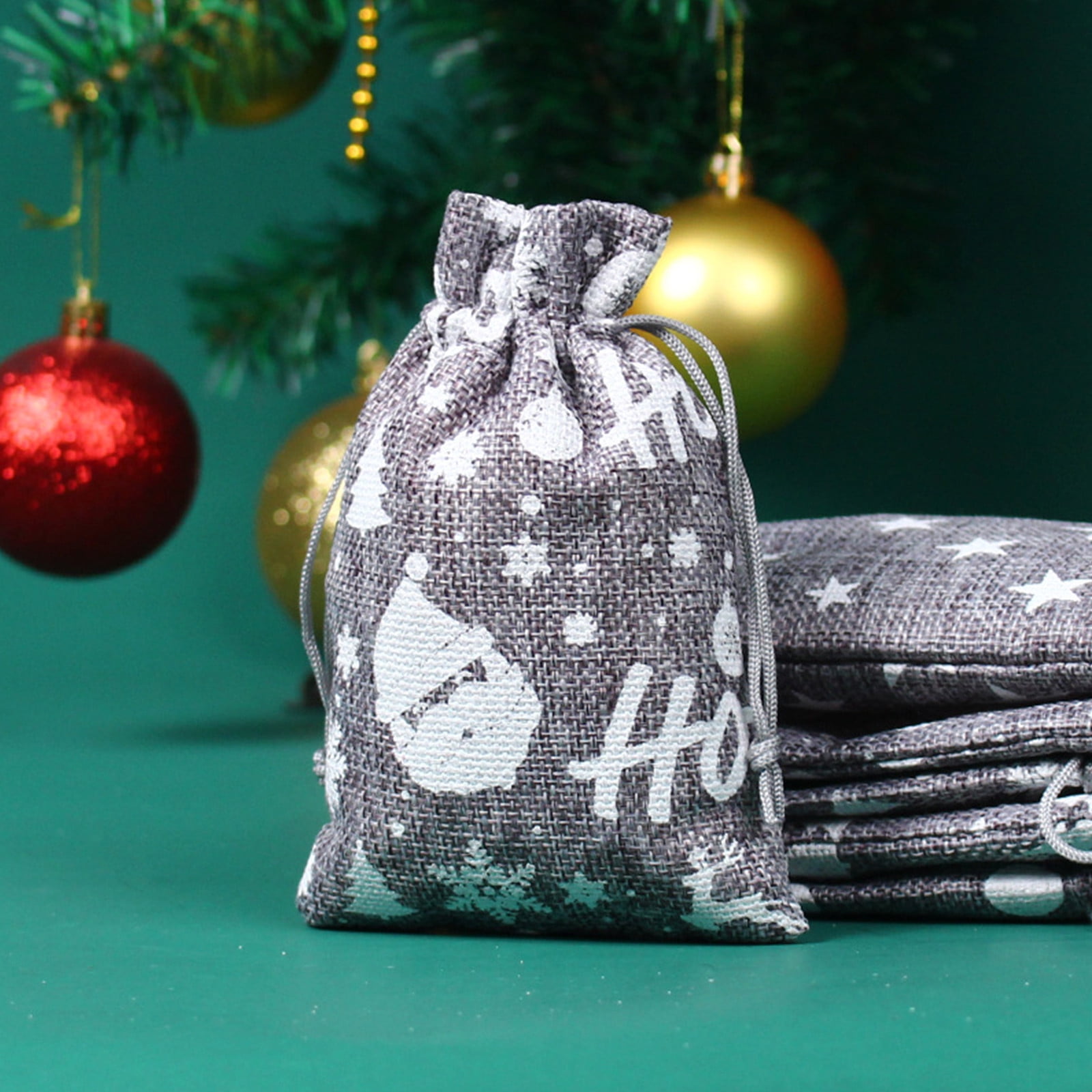 WUJDF Mini Small Gift Bags with Drawstring - Christmas Gift Bags,Candy ...