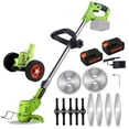 WUKETIN 21V Cordless Weed Eater, Electric Grass Trimmer/Edger, 2 ...