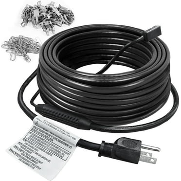 Clear Power60ft Roof & Gutter Deicing Kit, 300W, 2ft 18/3 SJTW Power ...