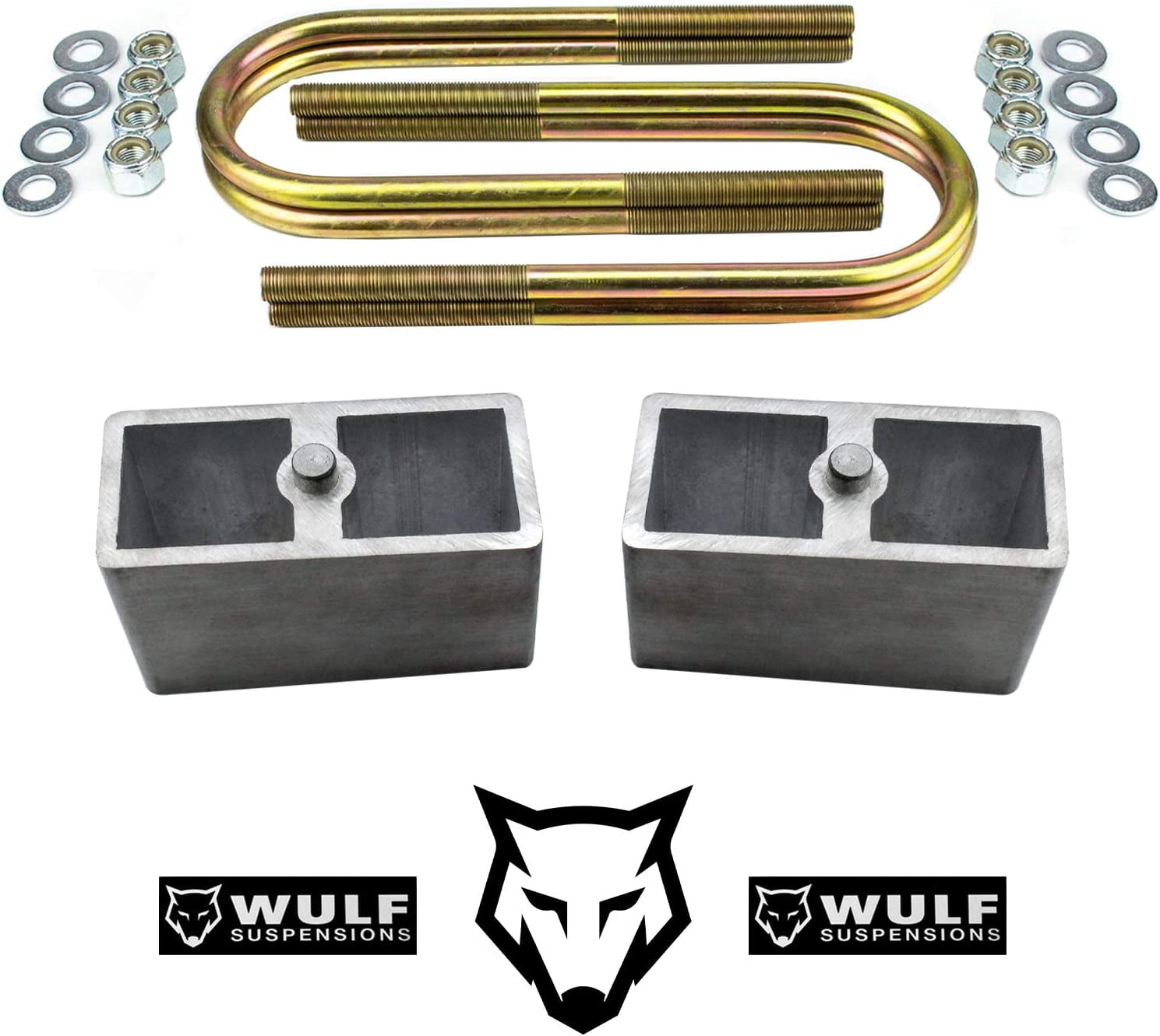 WULF 3" Rear Drop Block Lowering Kit with U-bolts 1982 to 2004 ...
