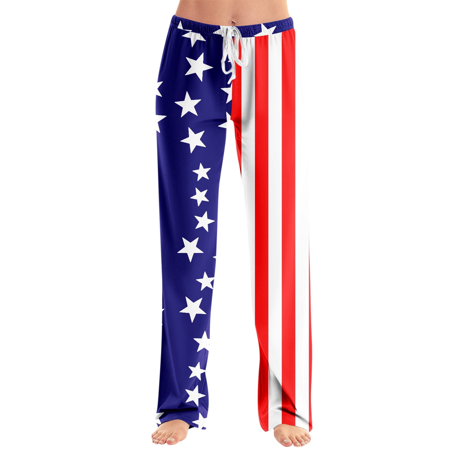 WULMLEO 4th Of July Womens Pajamas 1776 Patriotic High Elastic Waist ...