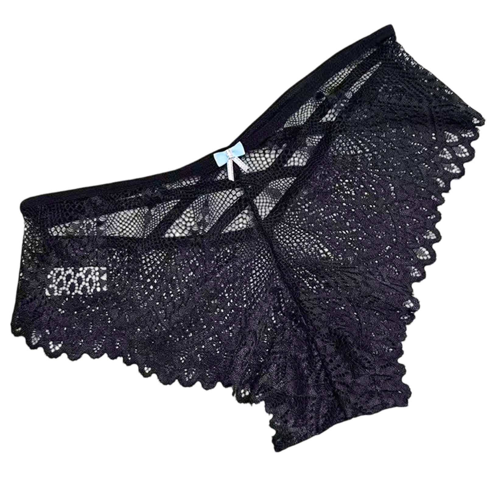 WULMLEO Women Lace Underwear Sexy Cheeky Panties Criss Cross Back ...