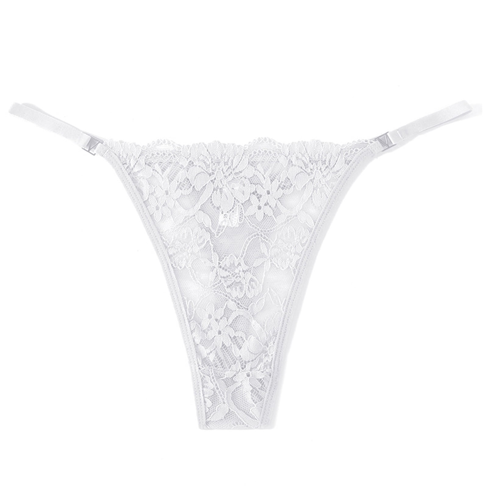 WULMLEO Women Sheer Mesh Thong Lace Hollow Low Rise Lightweight Fit ...
