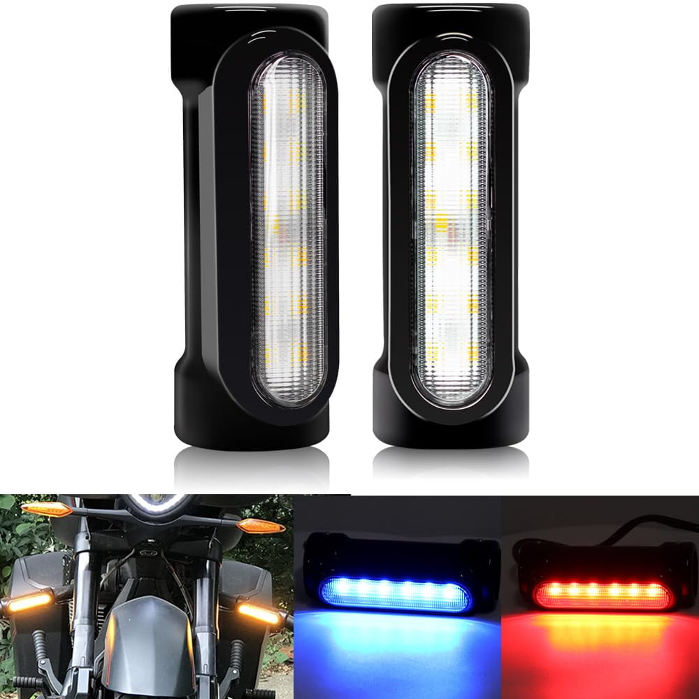 WUMFIRE Motorcycle Highway Bar RRF12 Auxiliary Lights Aluminum Driving ...
