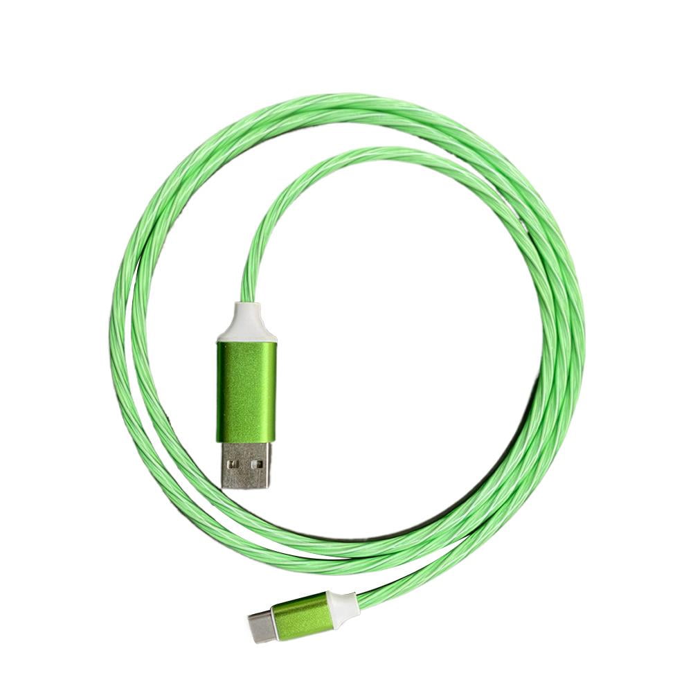 WUNGSENN LED Fast Charge Type C USB Cable Cord Streamer Data ты ν\ P5H4 ...