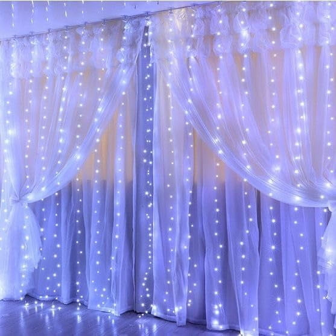 WUQUAN-300 LED White Curtain Light for Party/Wedding/Festival/Christmas ...