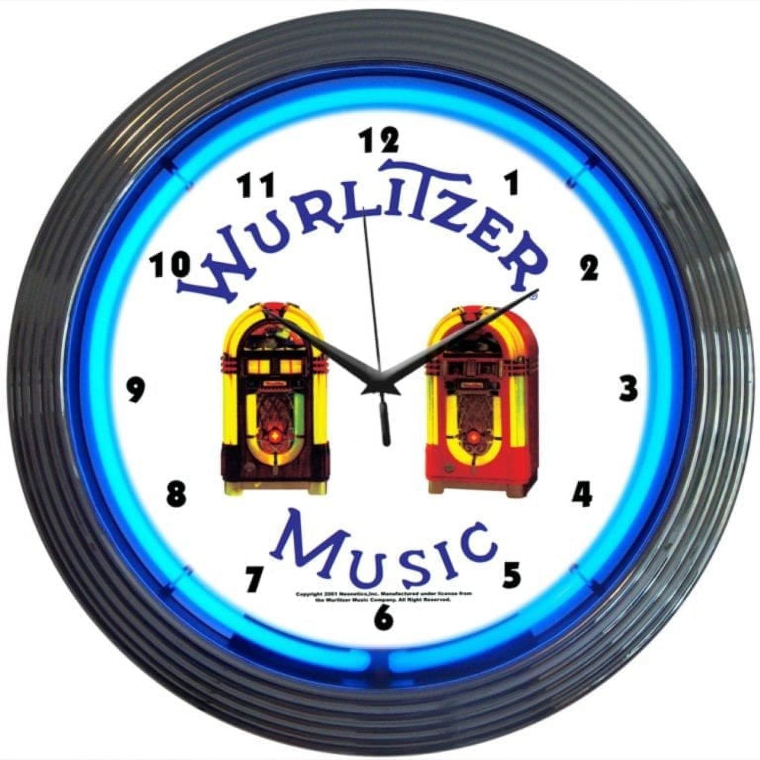 WURLITZER JUKEBOX BLUE NEON CLOCK – 8WURLX - Walmart.com