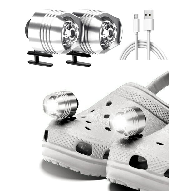 WUSI Headlights for Clogs Shoes 2pcs, Waterproof Rechargeable Clog ...