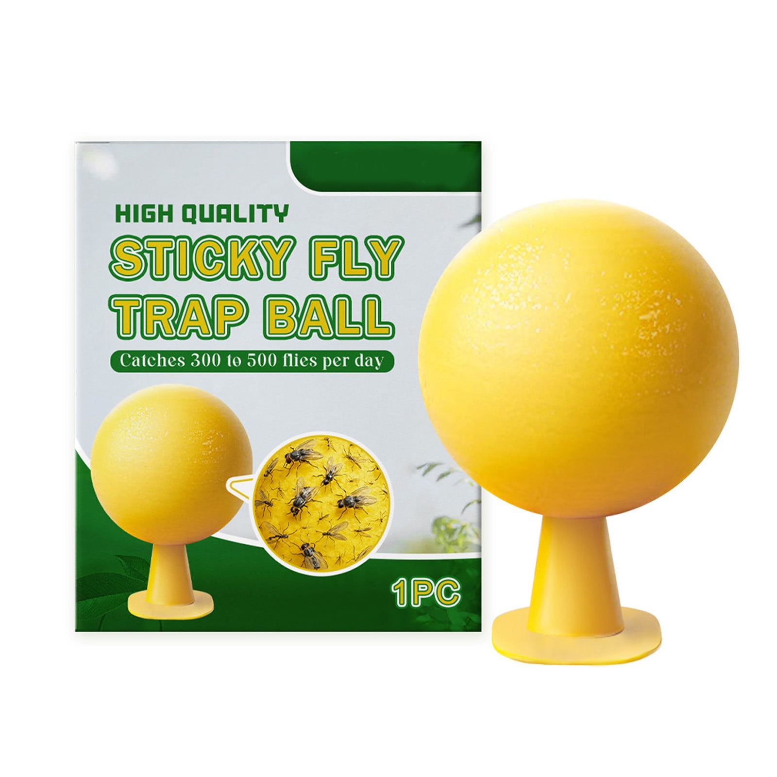 WUSUOWEI 1/2/3/4/5/6 PCS Round Shaped Fruit Fly Sticky Trap Gnat Fruit ...