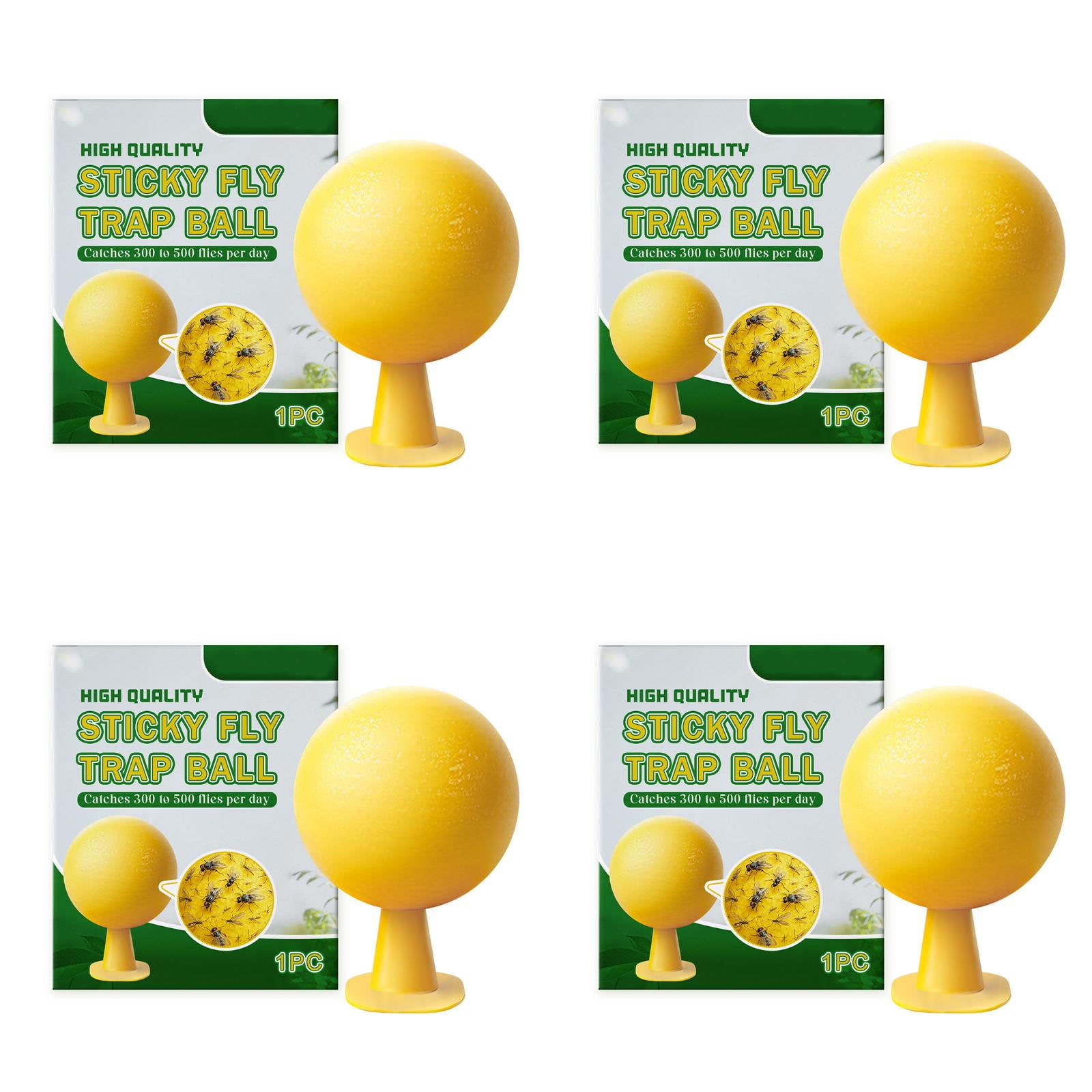 WUSUOWEI 1/2/3/4/5/6 PCS Round Shaped Fruit Fly Sticky Trap Gnat Fruit ...