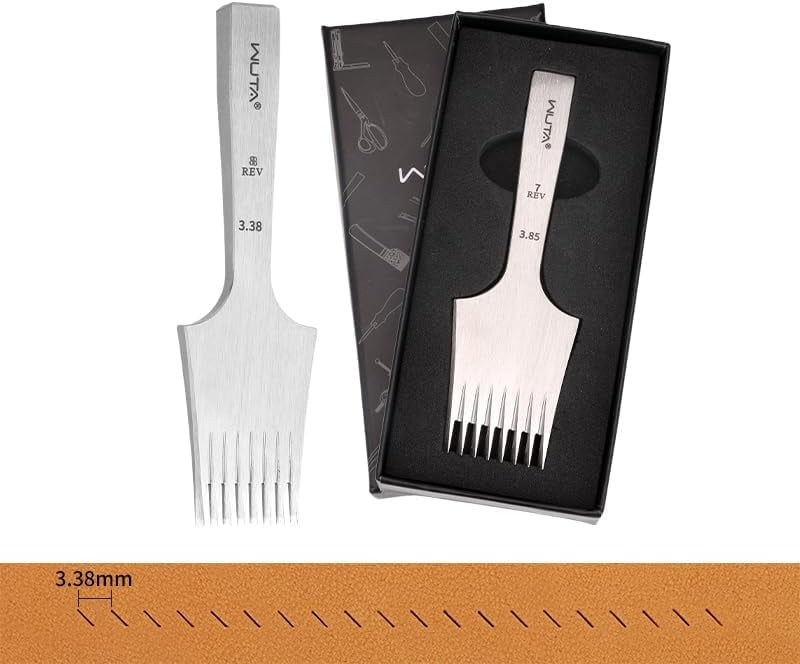 WUTA Sharp Pricking Iron French Style Leather Chisel All-Polished Die ...