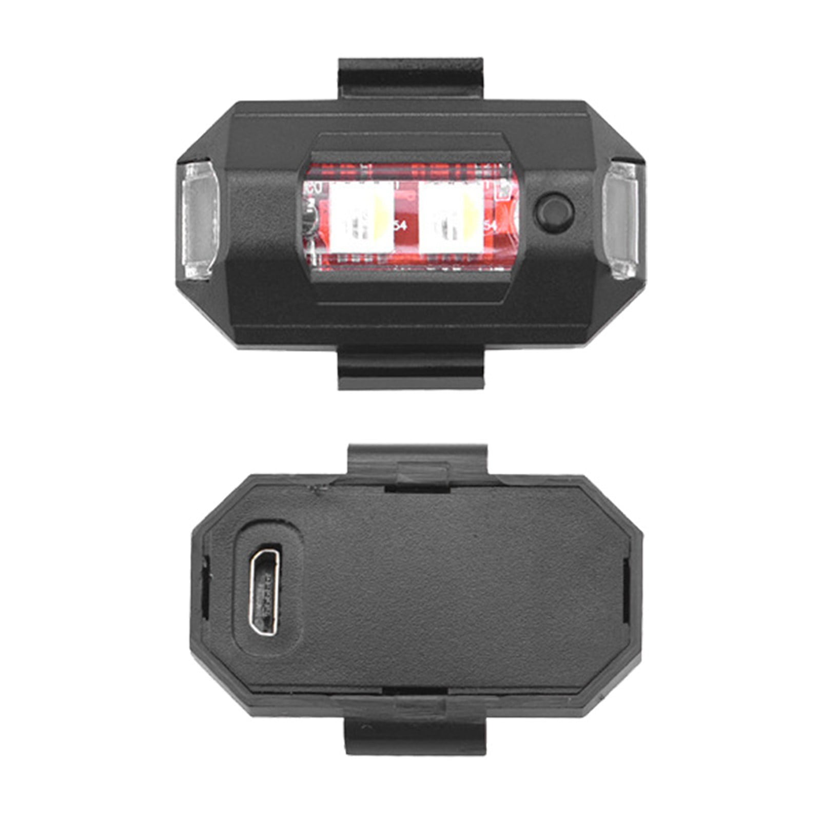 WUTYU 1/2/4PCS LED Anti-Collision Strobe Lights USB Rechargeable 7 ...