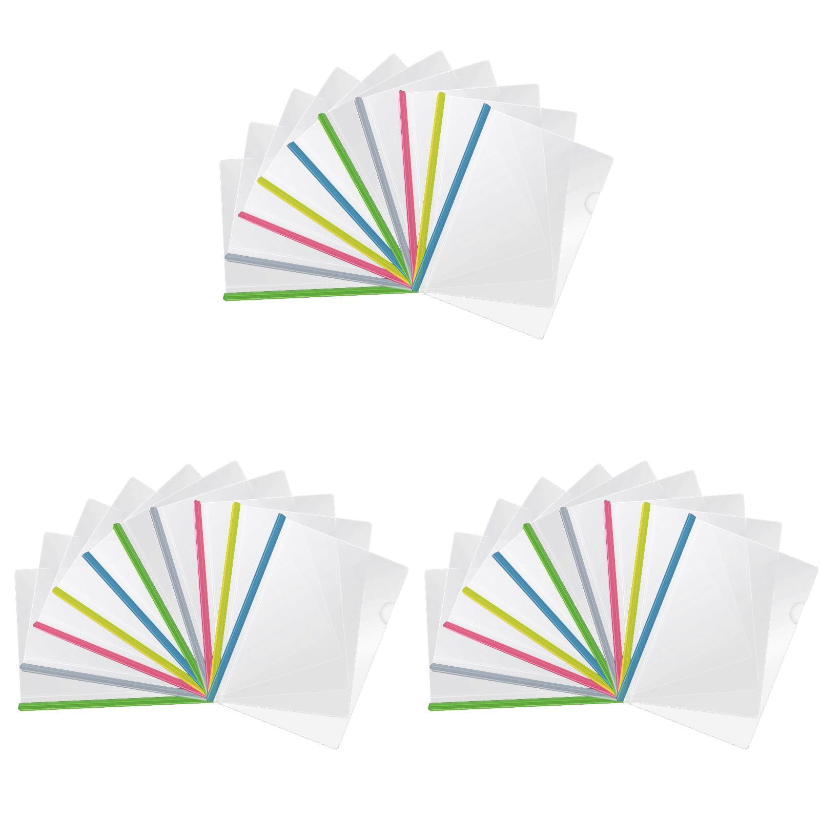 WUTYU 11Pcs Report Covers with Sliding Bar Clear Report Covers Plastic ...