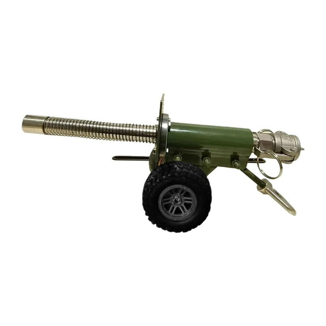 WUTYU Artillery Stainless Steel Toy Clearance Mini Desktop Model Toy with Spring Mechanism for ...