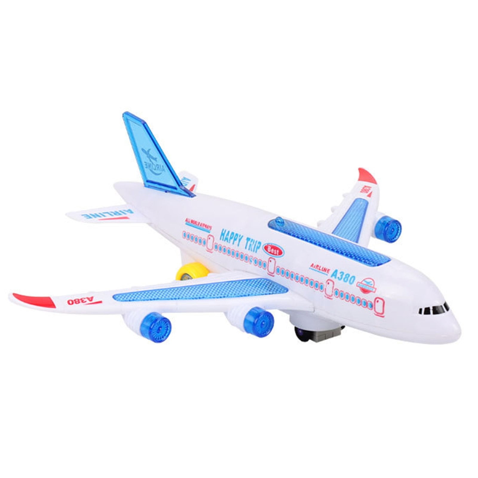WUTYU Electronic Airplane Toy for Kids A380 Automatic Driving Plane ...