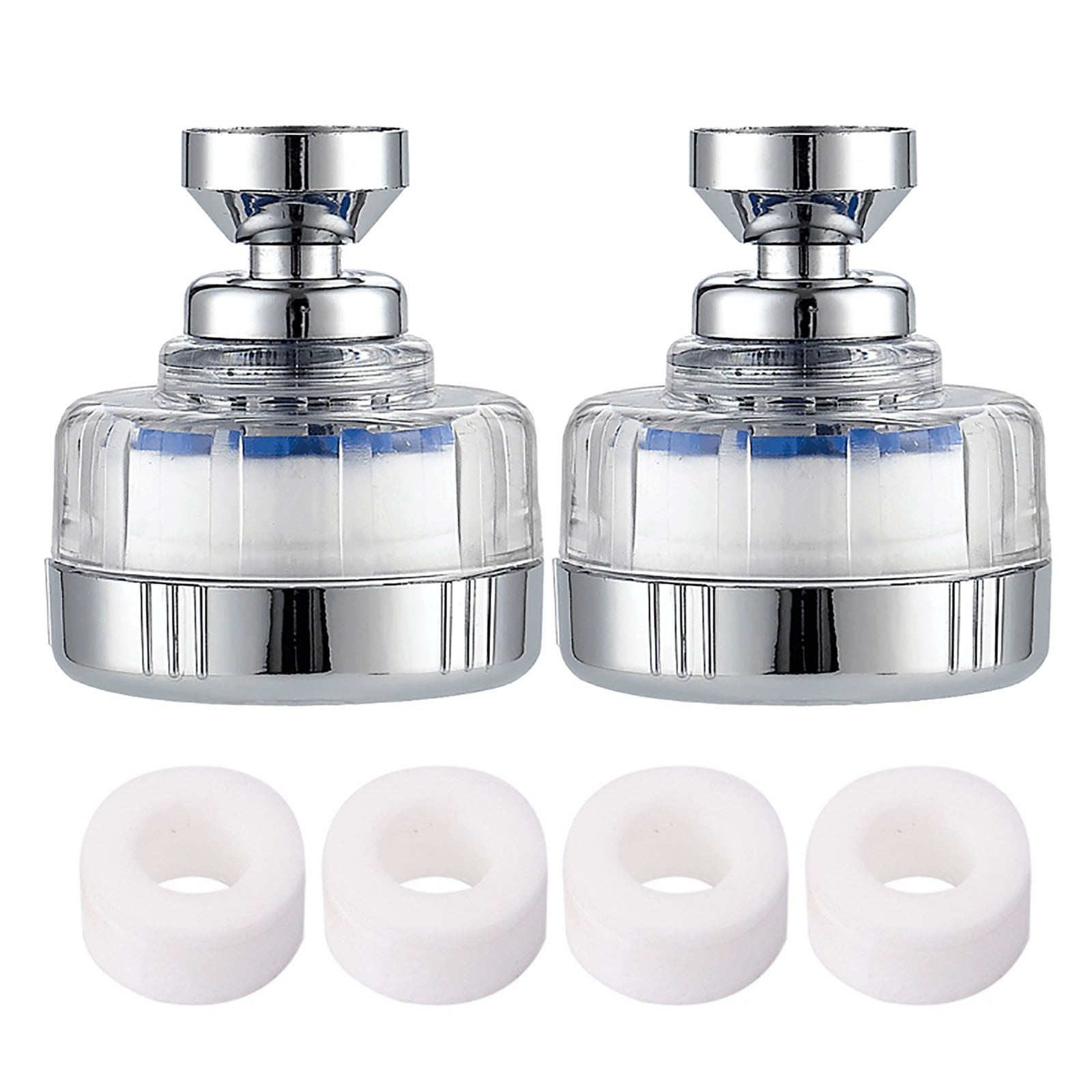 WUTYU Faucet Splash Protector, 360° Rotatable Water Saving Device with ...