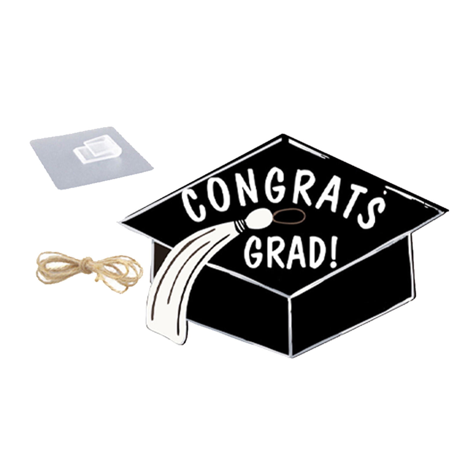 WUTYU Graduation 2025 Wood Sign Decoration Black Graduate Signature ...