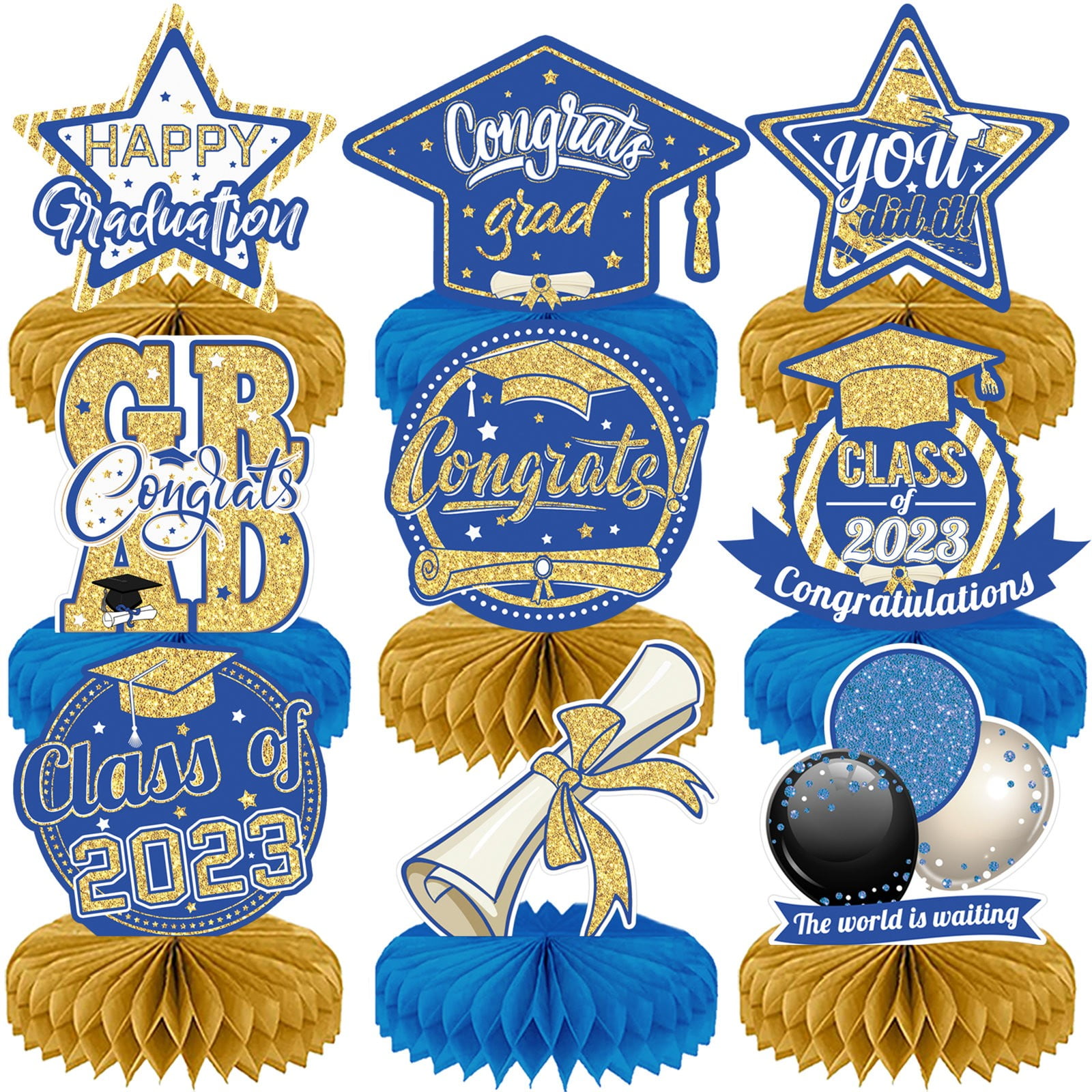 WUTYU Graduation Cap Honeycomb Balloon Garland Kit 2025 - DIY ...