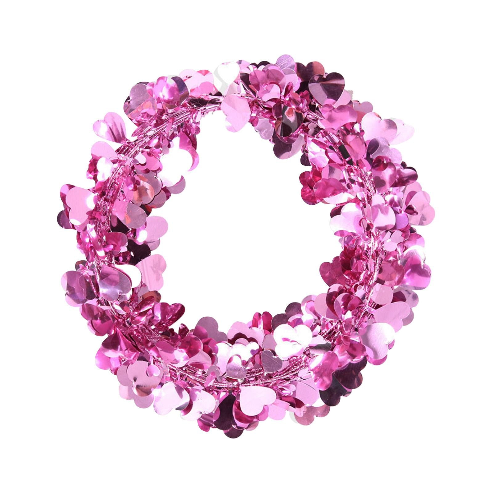 WUTYU Heart-Shaped Wire Valentine Wreath - DIY Decorative Wreath for ...