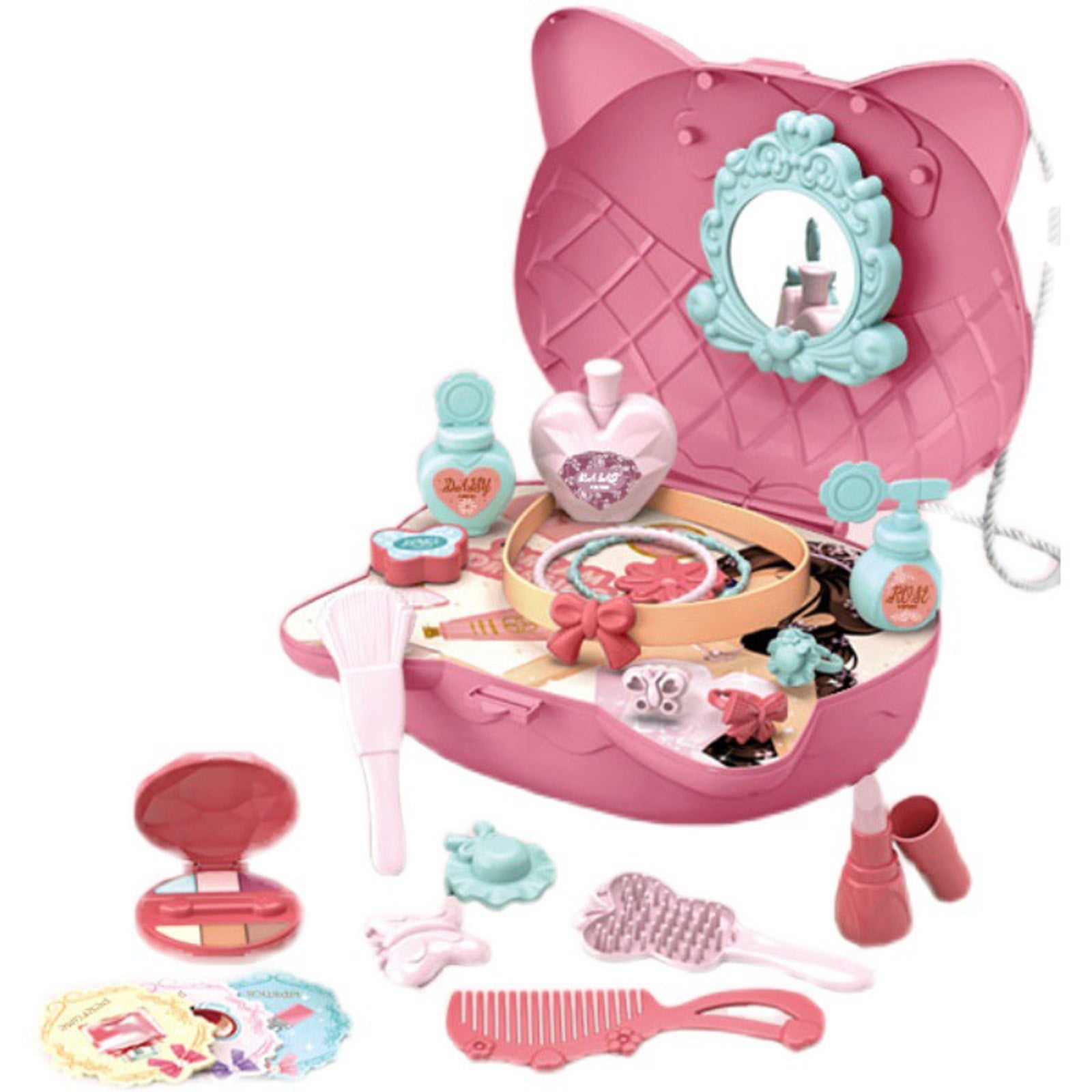 WUTYU Pretend Makeup Toy Set Clearance Beauty Salon Play Kit for Girls ...