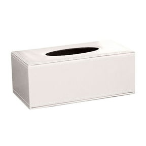 Tissue Box Cover Stylish PU Leather Rectangular Tissue Box Holder with ...