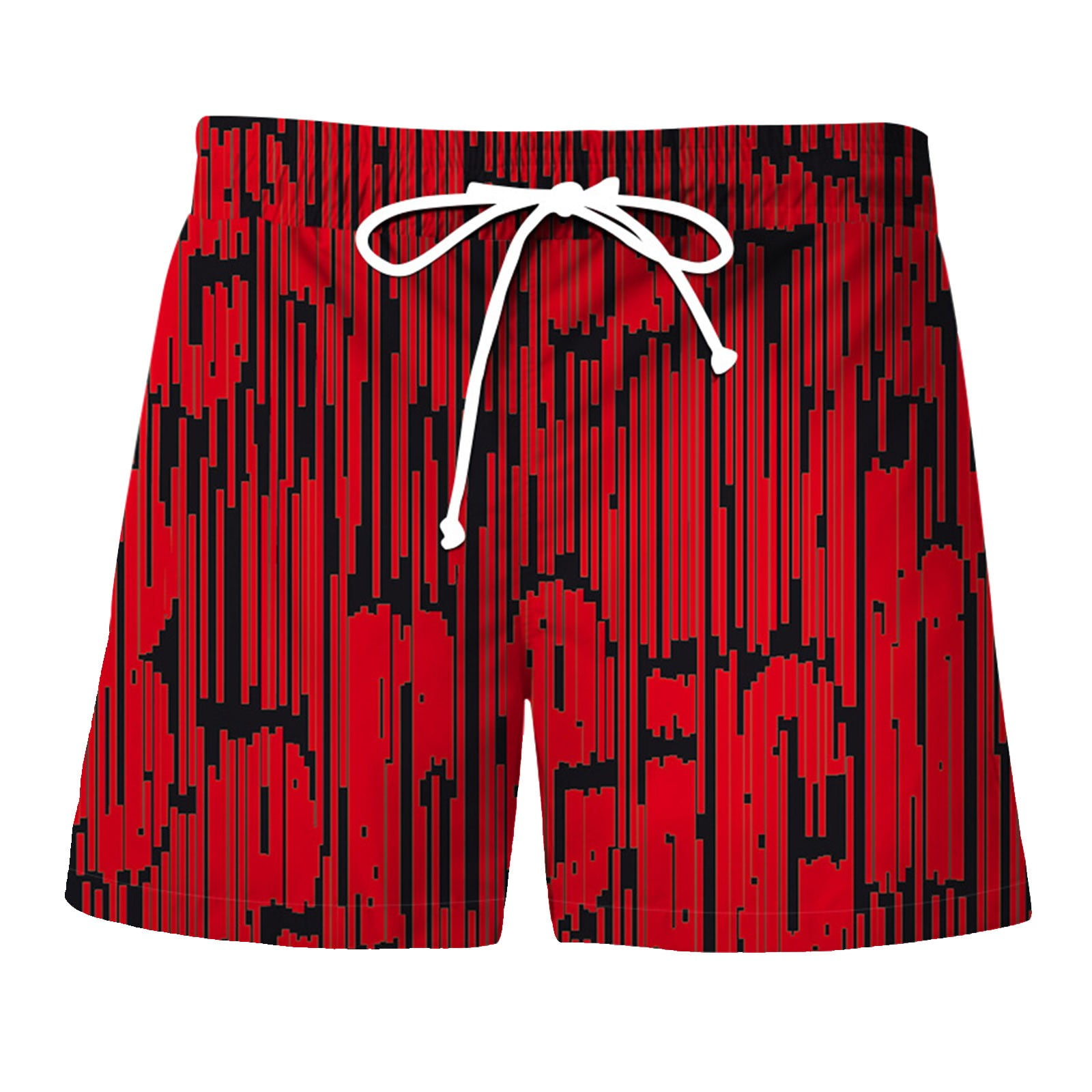 Wuwuqf Gym Shorts Mens Casual Summer Gradient Tie Dye Sports Beach