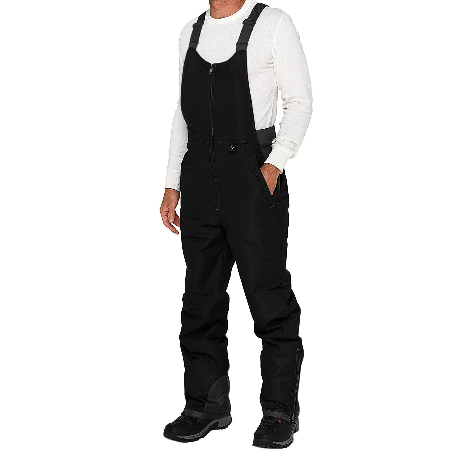 WUWUQF Men's Snow Bib, Mens Snow Pants Ski Waterproof Overalls Jumpsuit ...