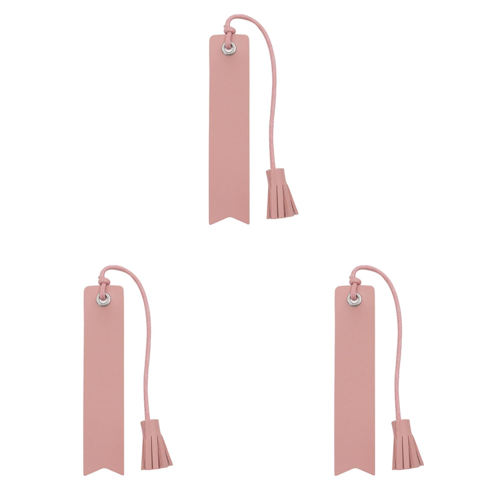 WUXIAB 1Pc Elegant Tassel Book Page Markers,Leather Bookmark,Double ...