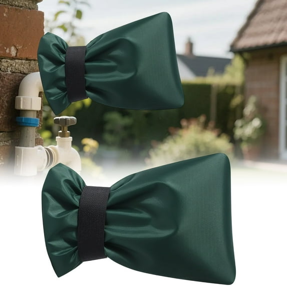 WUXIAB 4-Pack Outdoor Water Faucet Cover Socks Winter Freeze Protection ...