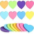 WUXIAB 8-Color Heart-Shaped Sticky Notes,240-Sheet Strong-Adhesive ...