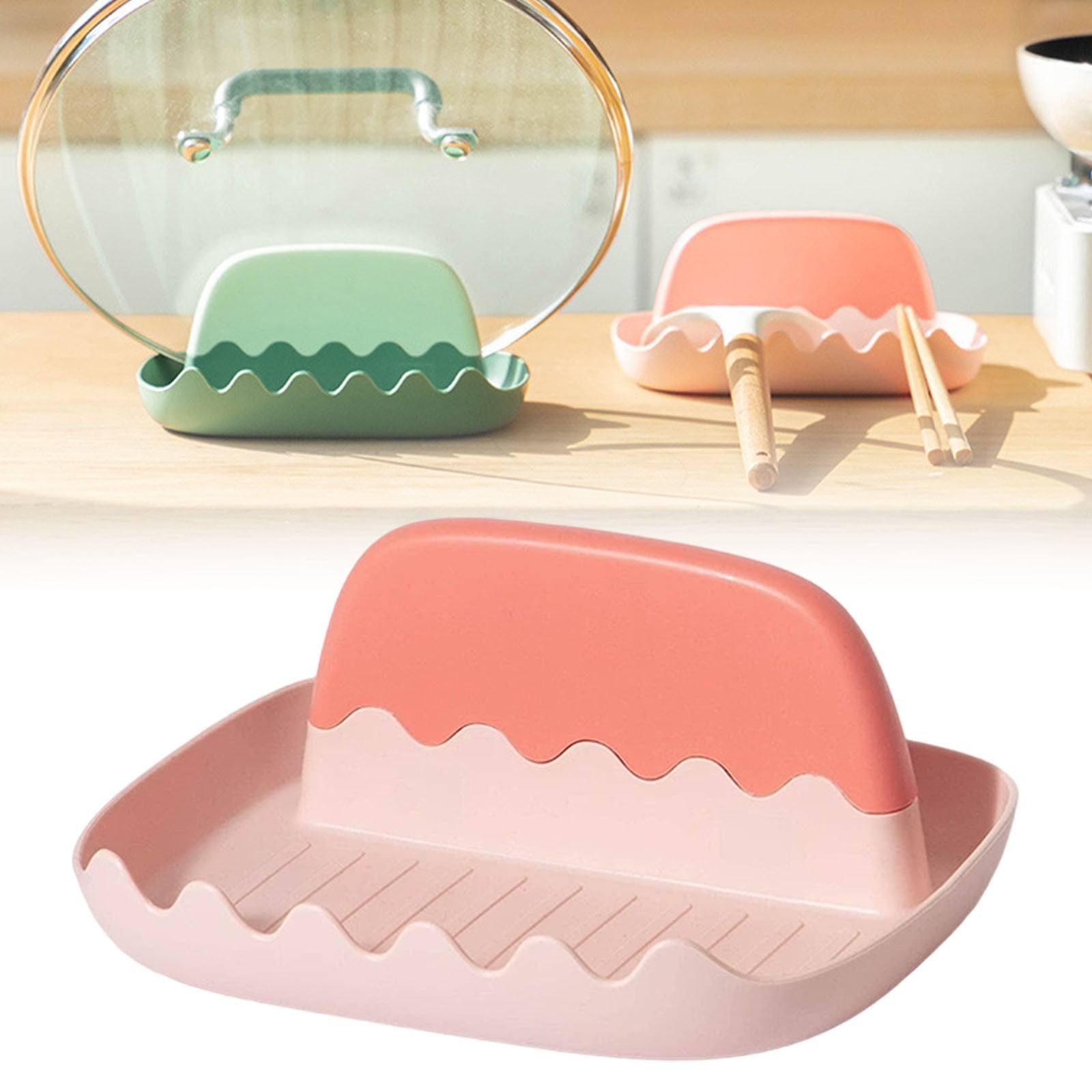 WUXIAB Drip-Proof Spoon & Lid Rest,Multifunctional Heat-Resistant ...