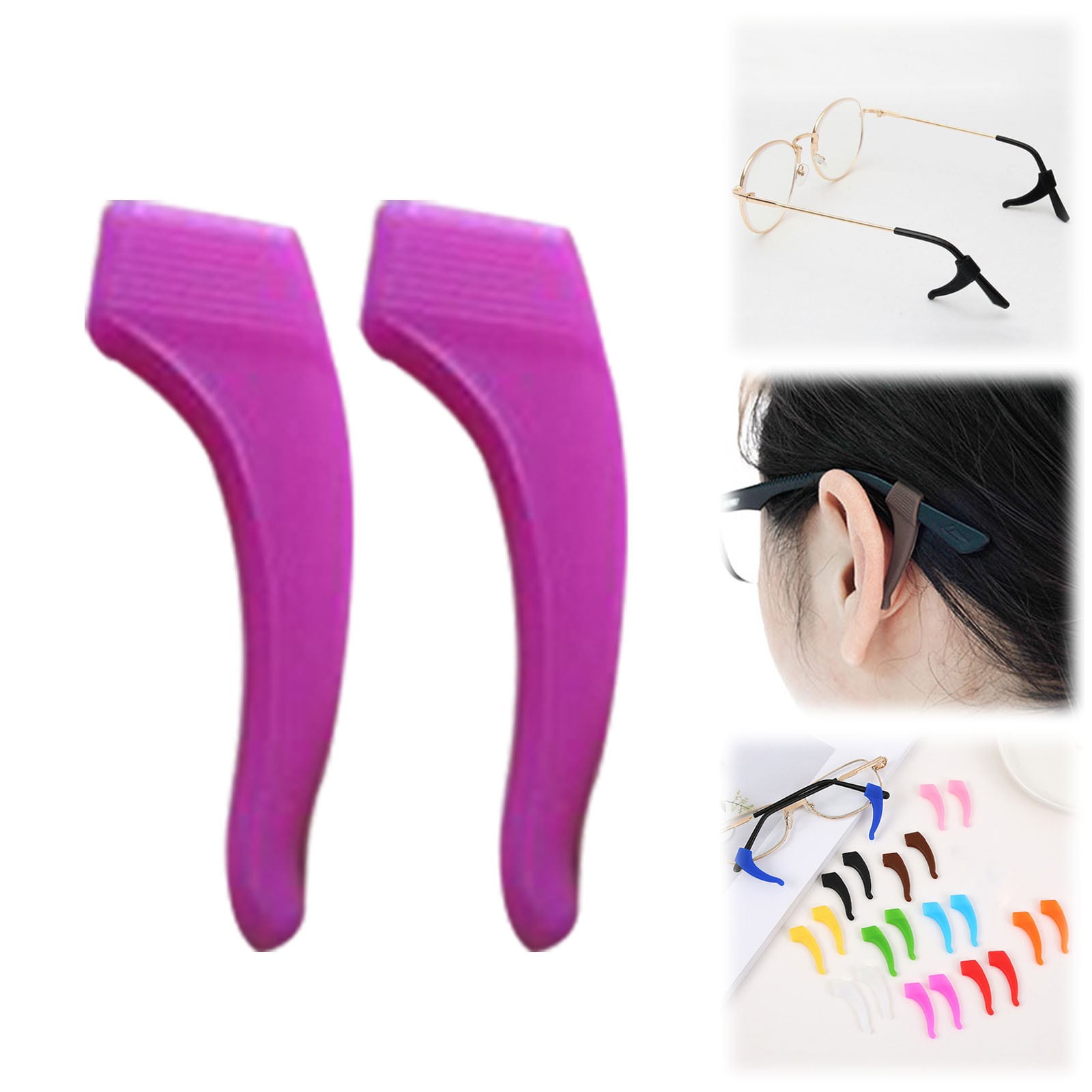 WUXIAB Glasses Ear Grip,Sport Eyeglass Strap Holder,Eyewear Retainer ...