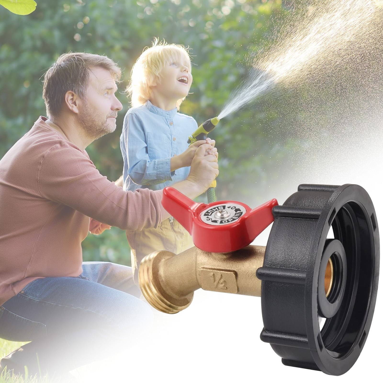 WUXIAB Leak-Proof Ibc Tank Adapter,2" S60X6 Coarse Thread,Brass Garden ...