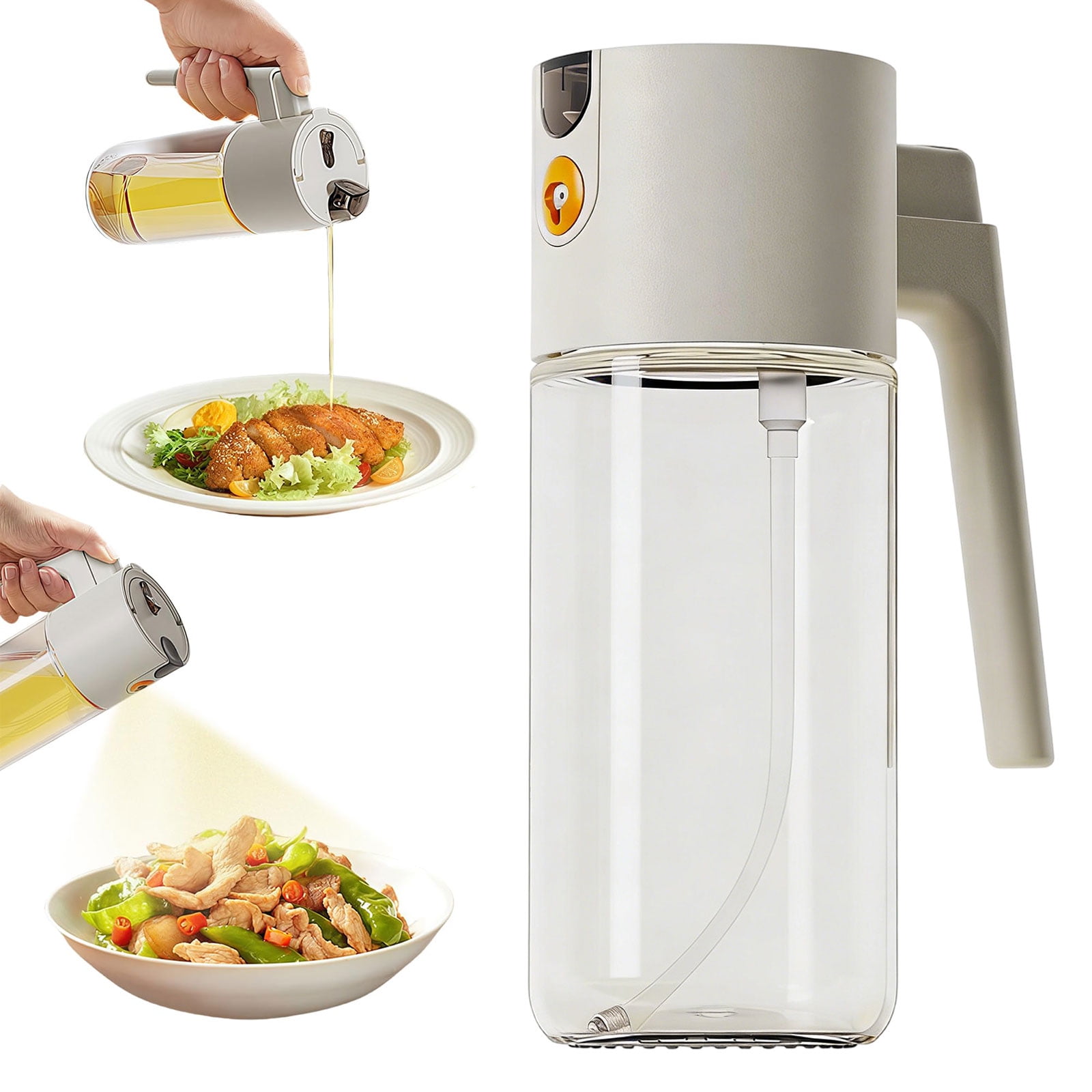 WUXIAB Professional-Grade Oil Sprayer,Glass Bottle With Leak-Proof ...