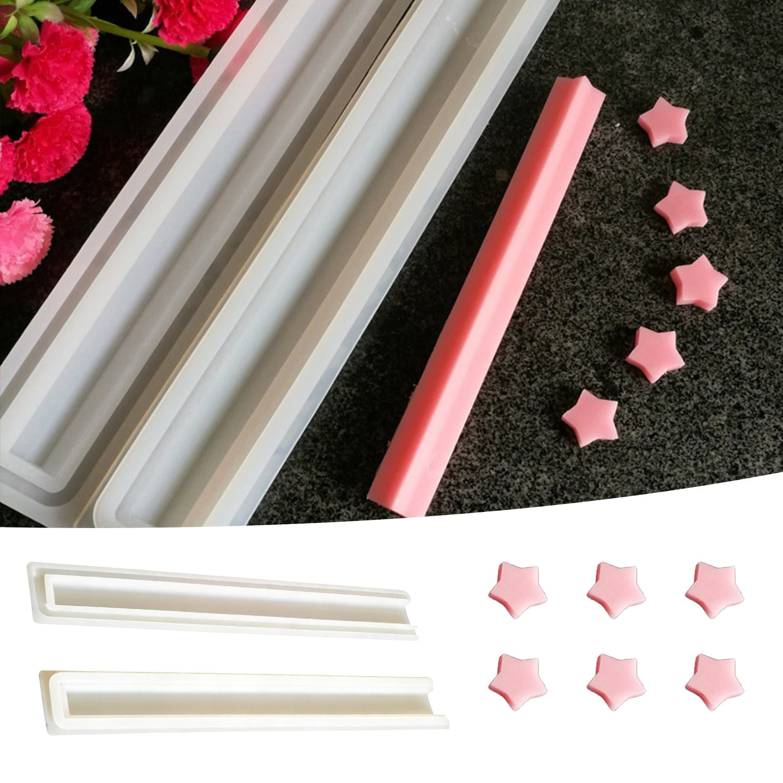 WUXIAB Silicone Tube Mould,Food-Grade Heat-Resistant Baking Craft ...