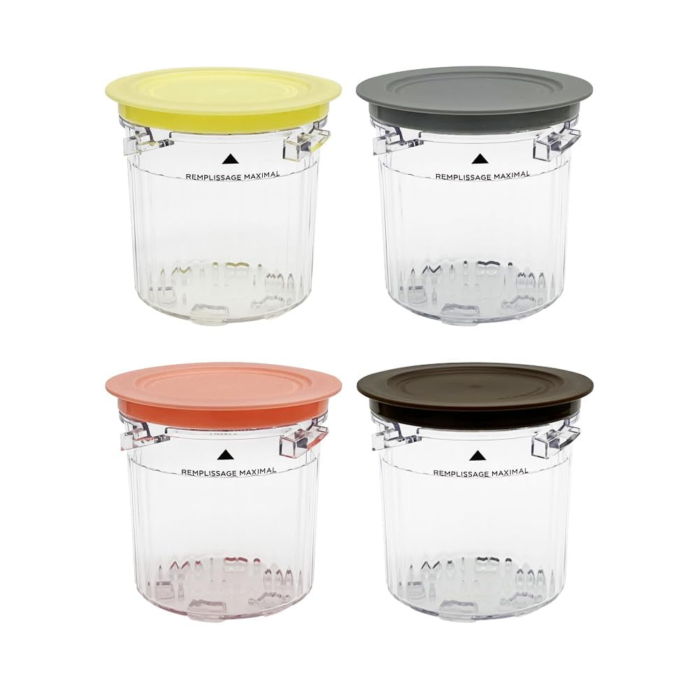 WUYAN Pint Containers and Lids Replacement Compatible with Ninja Creami ...