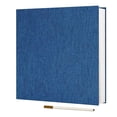 WUYVCG Back to Schòòl Linen Adhesive Photo Album – DIY Scrapbook with ...